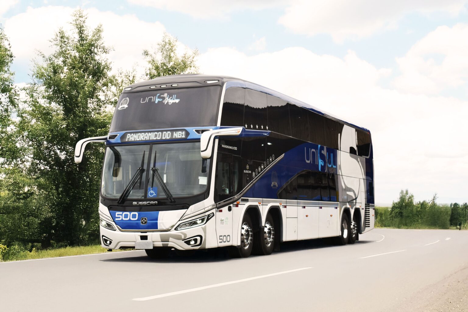 Busscar entrega primeiro panorâmico DD NB1 à Unisul Viagens – Technibus